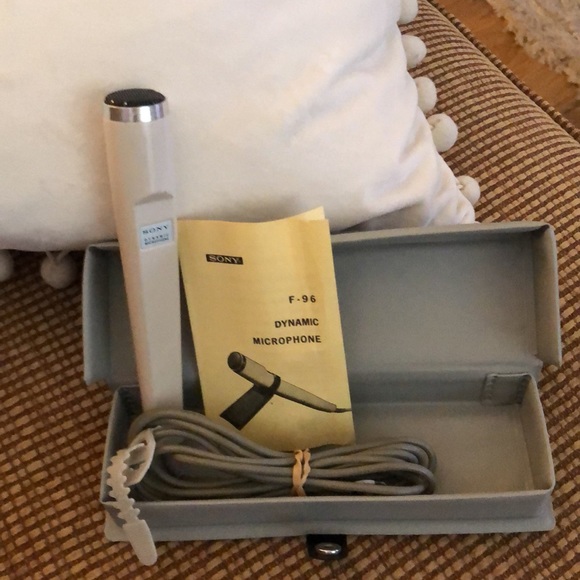 Sony | Other | Vintage Sony Microphone F96 With Case | Poshmark